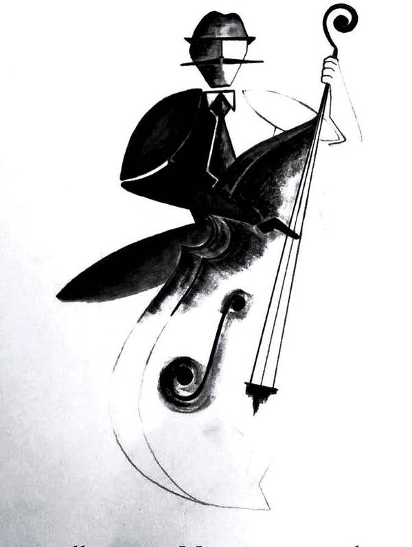 #art, «Mr. Upright Bass» A Phenomenal Fine Art Print! – JaZzArt en València
